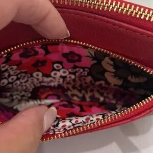 Vera Bradley | Bags | Vera Quilted Sophie Wristlet Tango Red Genuine ...